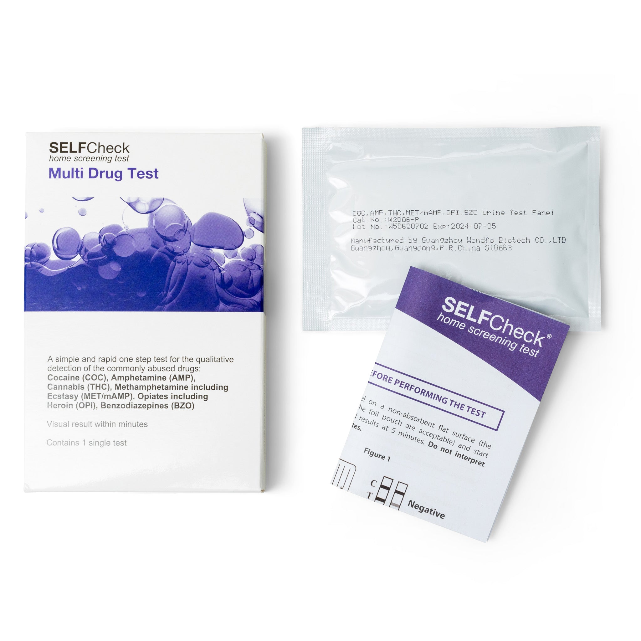 SelfCheck Multi Drug Test Urine Drug 25 Tests | Drug Testing Kits UK